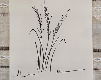 Original Line Drawing / Black and White Modern Line Art / - Etsy