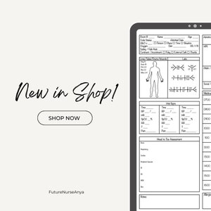 Nursing Student Clinical Sheet Template PDF DOWNLOAD - Etsy