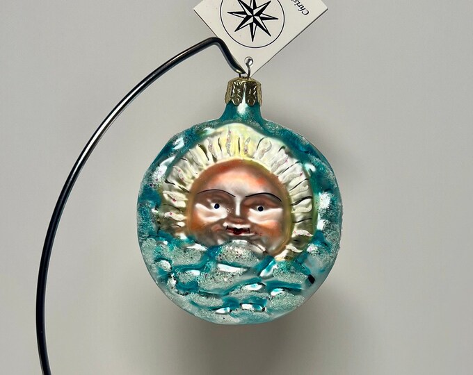 Early Rare Christopher RADKO MOON & SUN Dawn Dusk Cloud Ornament ...