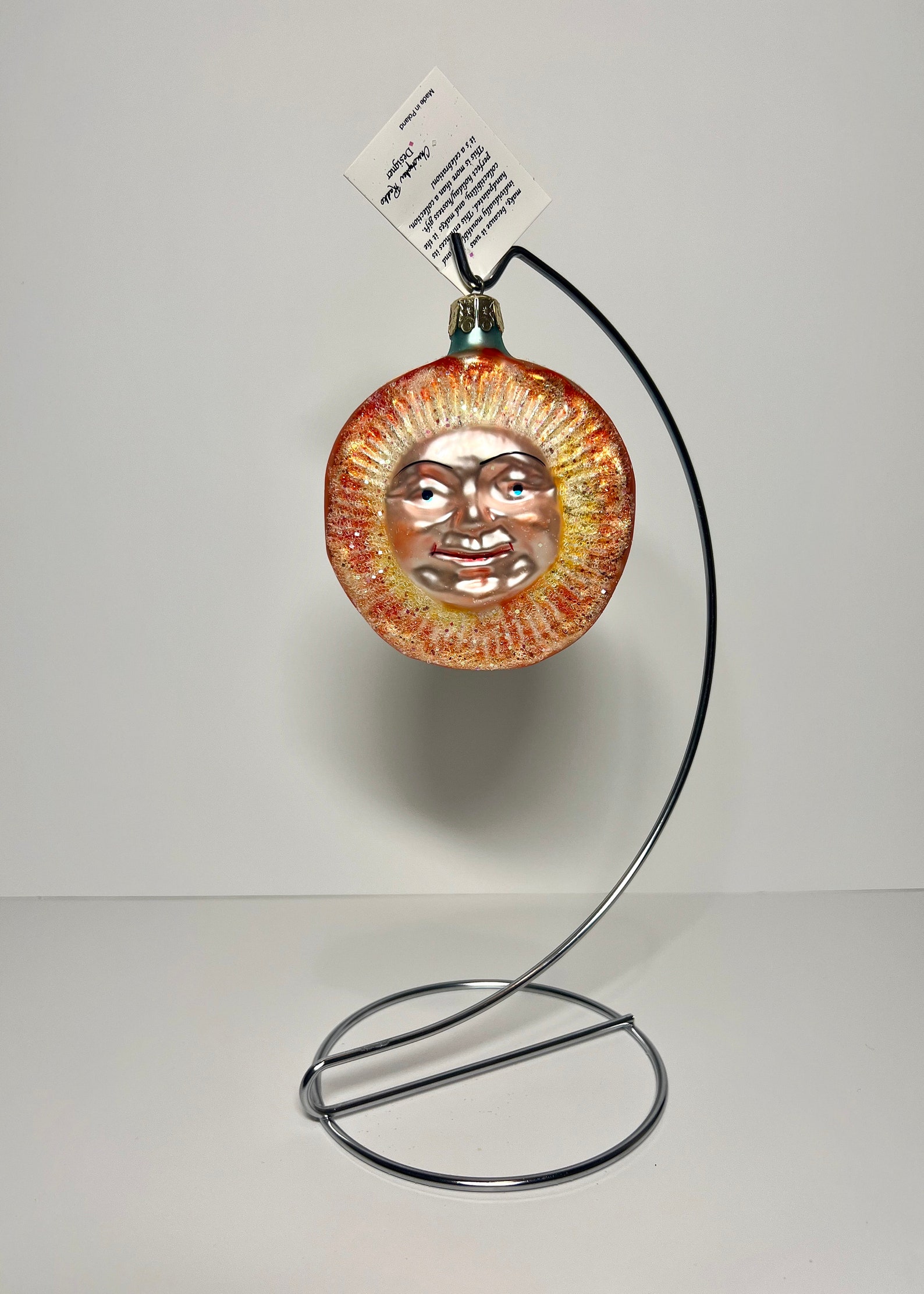 Early Rare Christopher RADKO MOON & SUN Dawn Dusk Cloud Ornament ...