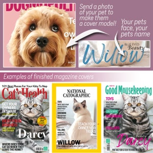 FULLY Personalized Dog / Cat / Pet Prints | Magazine Covers | Portraits ...