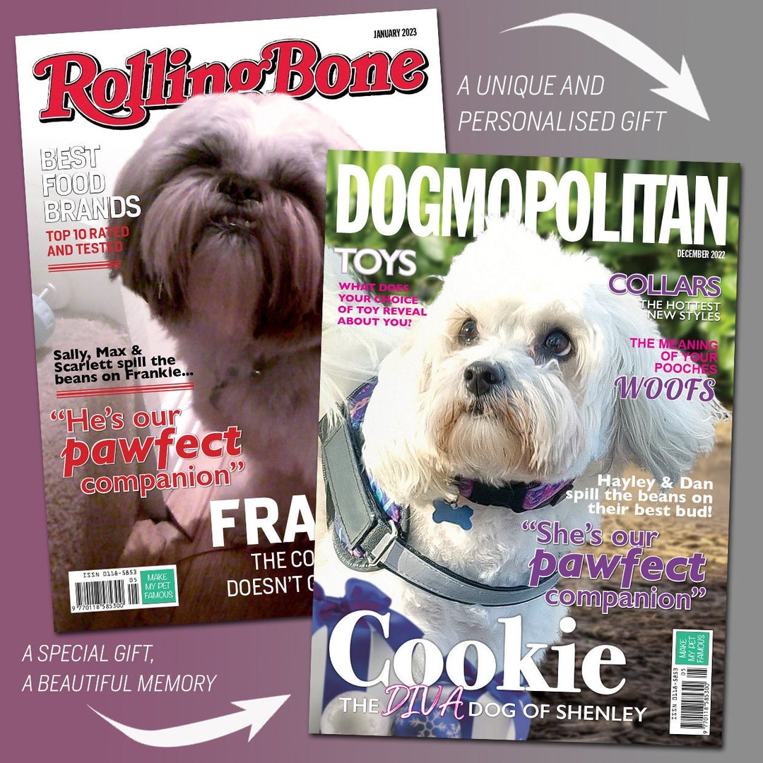 FULLY Personalized Dog / Cat / Pet Prints | Magazine Covers | Portraits ...