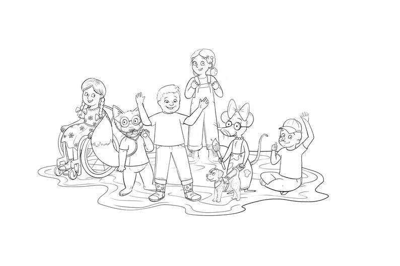 Inclusive Colouring Book Disability Representation by Buttons & Bubbles ...