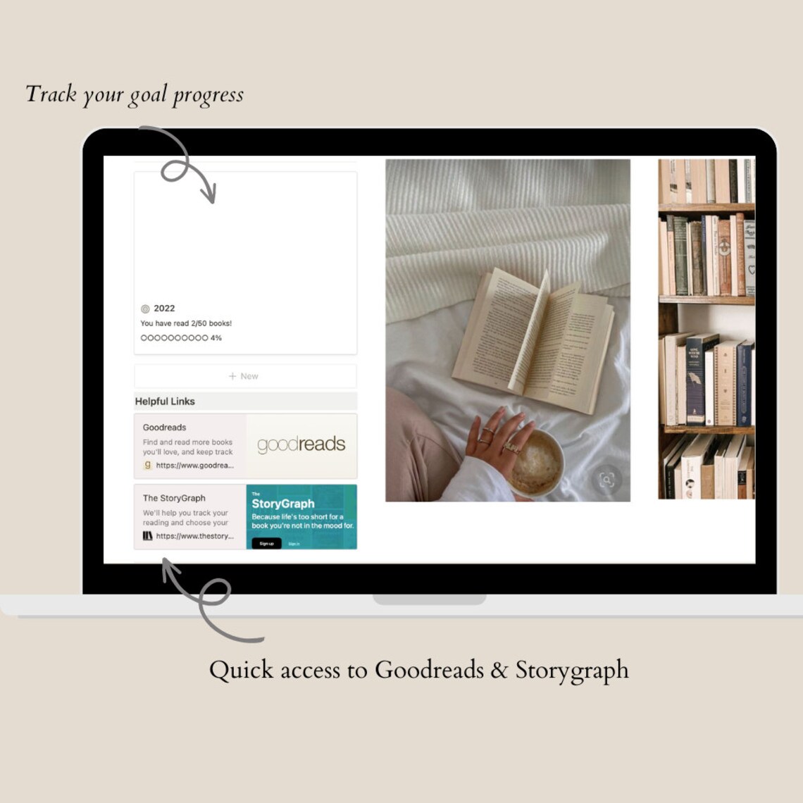 Notion Reading Journal Template Book Tracker, Book Review, Reading Log ...