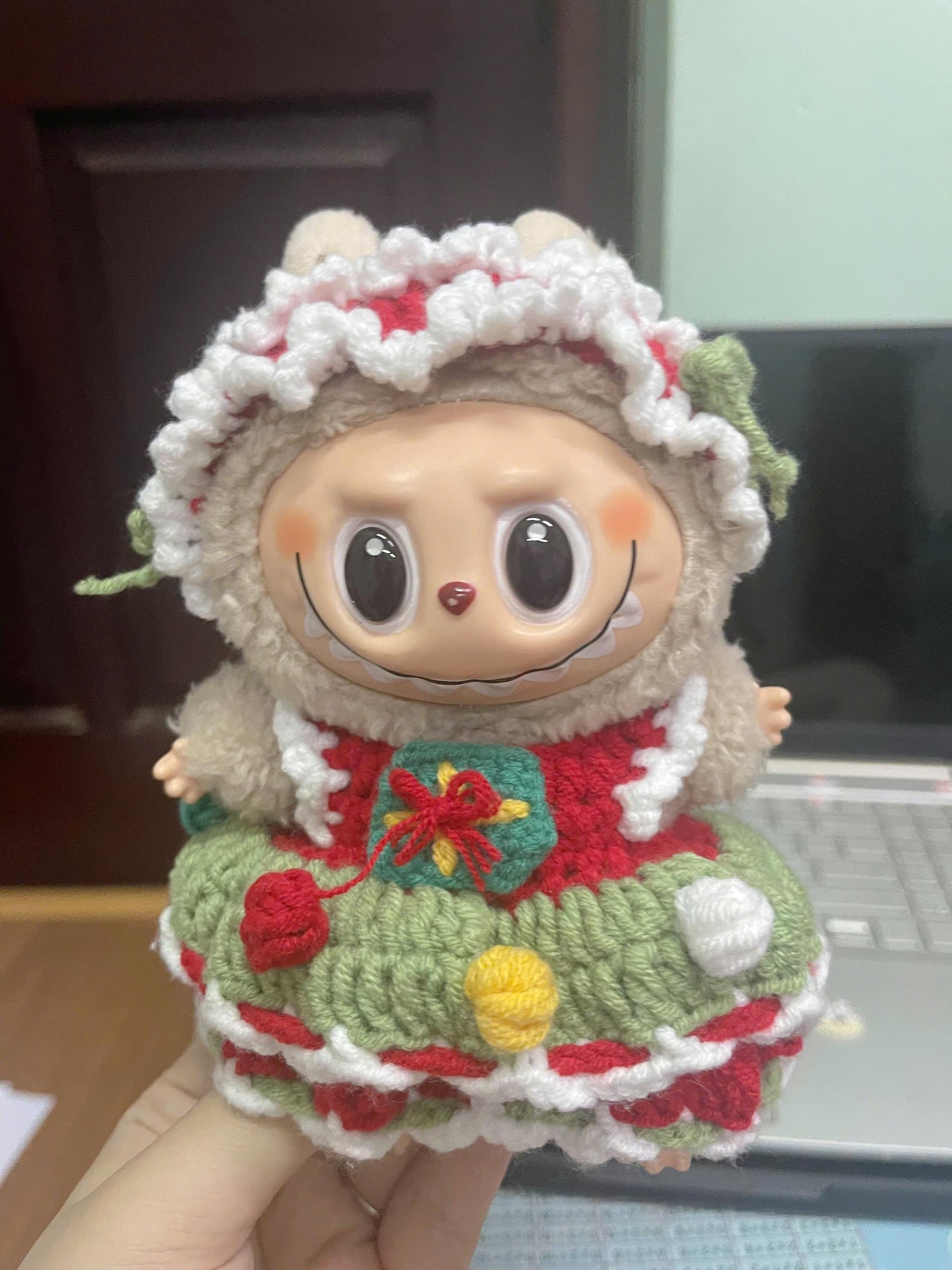 Crochet Labubu Outfit Christmas | Crochet Labubu Clothes | Crochet ...