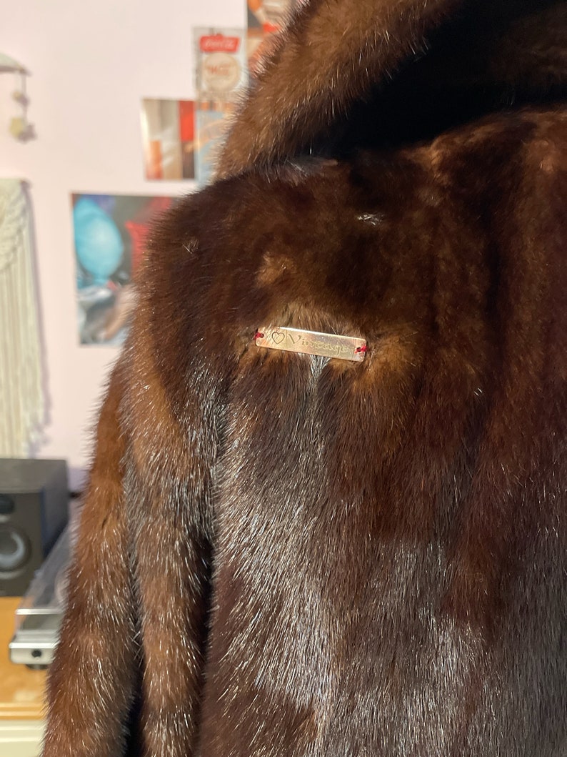Beautiful Vintage Magagony Mink Long Coat Honor the Life Love Vintage Furs - Etsy