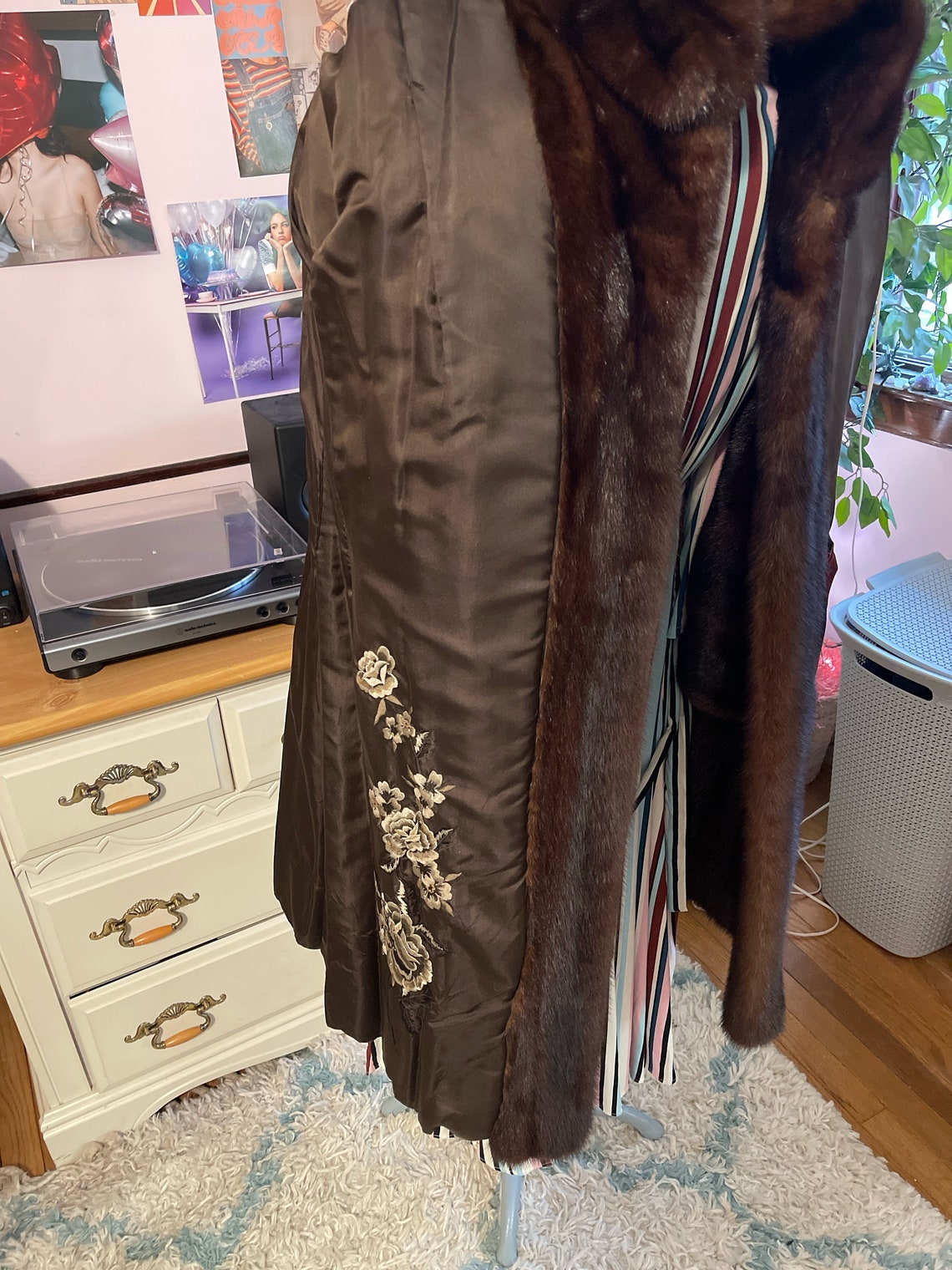 Beautiful Vintage Magagony Mink Long Coat Honor the Life Love Vintage Furs - Etsy