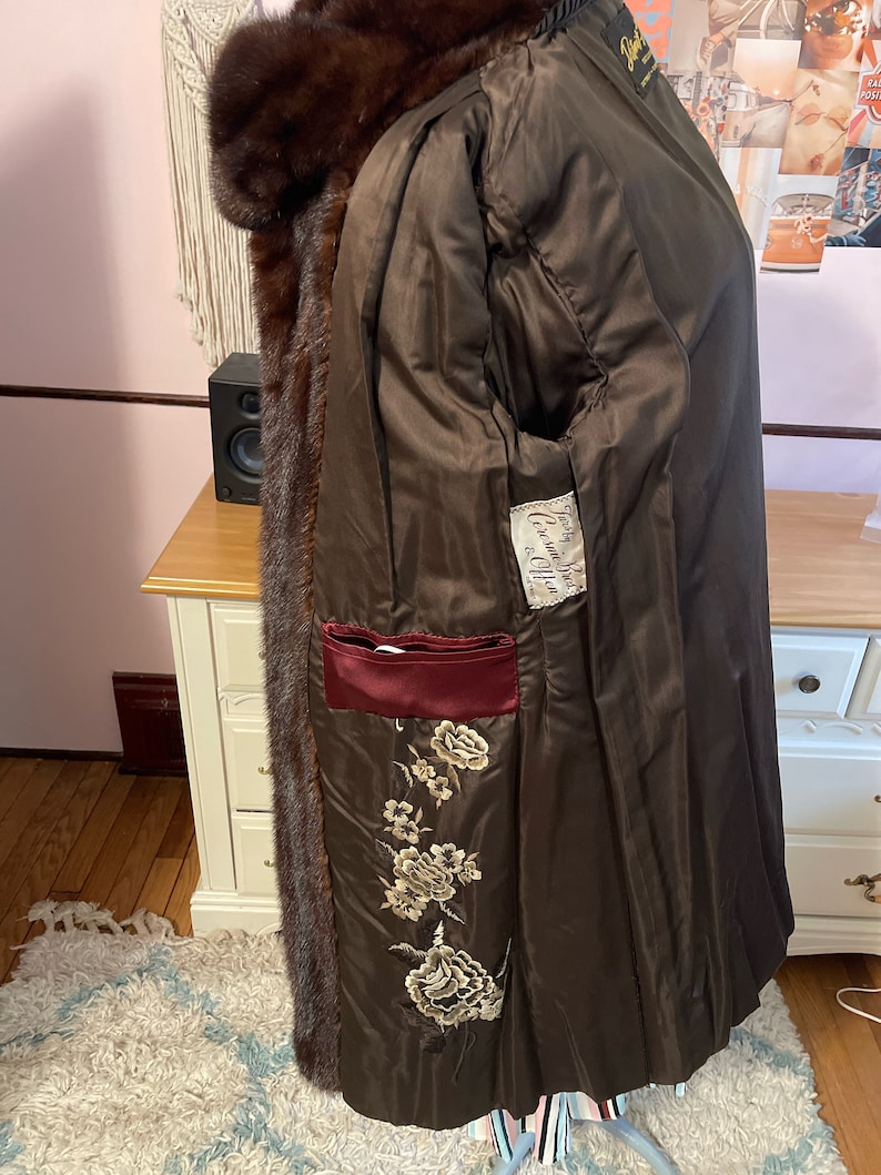 Beautiful Vintage Magagony Mink Long Coat Honor the Life Love Vintage Furs - Etsy