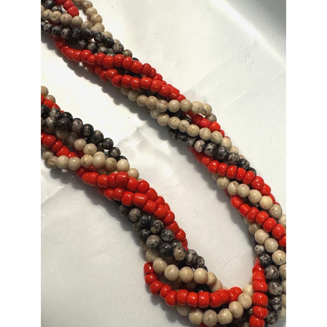 Vintage 3 Pc. Micro Bead Necklace Cottage Kitschy Retro Boho Chic 80s ...