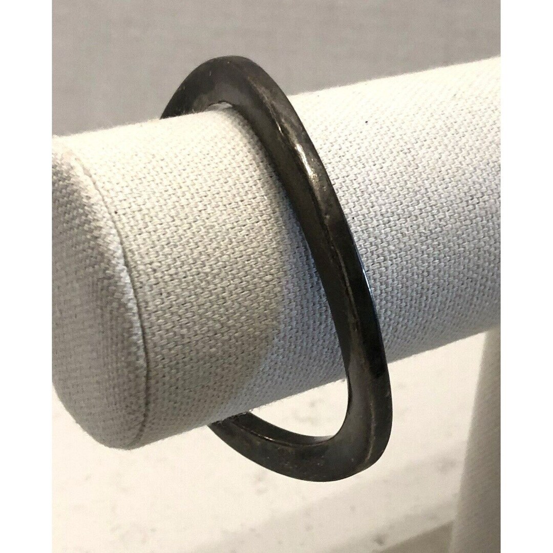 Vintage Silver 925 GSS Asymmetrical Wave Design Bangle Bracelet Boho ...