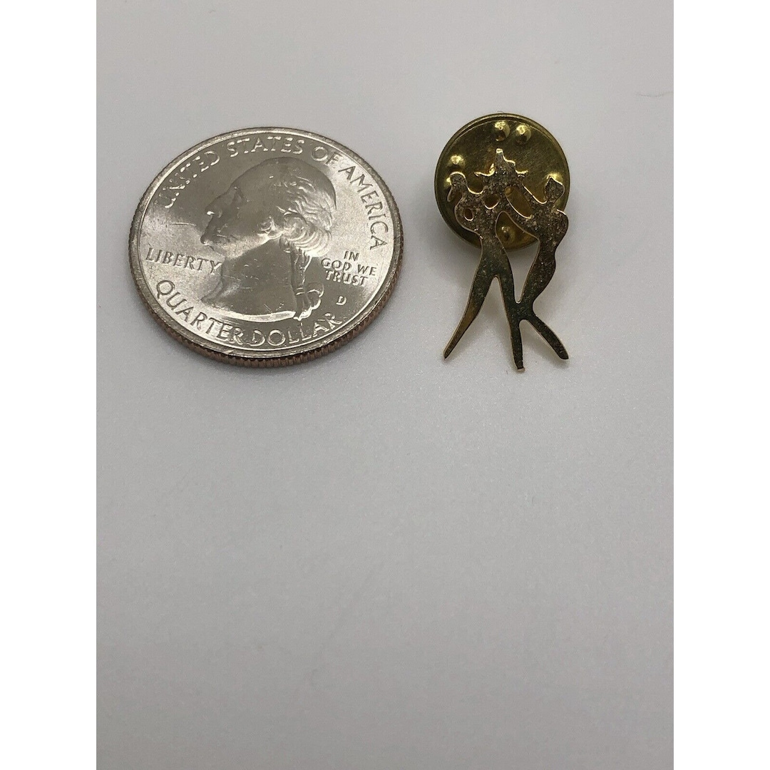 Vintage Gold Tone Dancing Winning Couple Pin Pinback Winners Lapel - Etsy