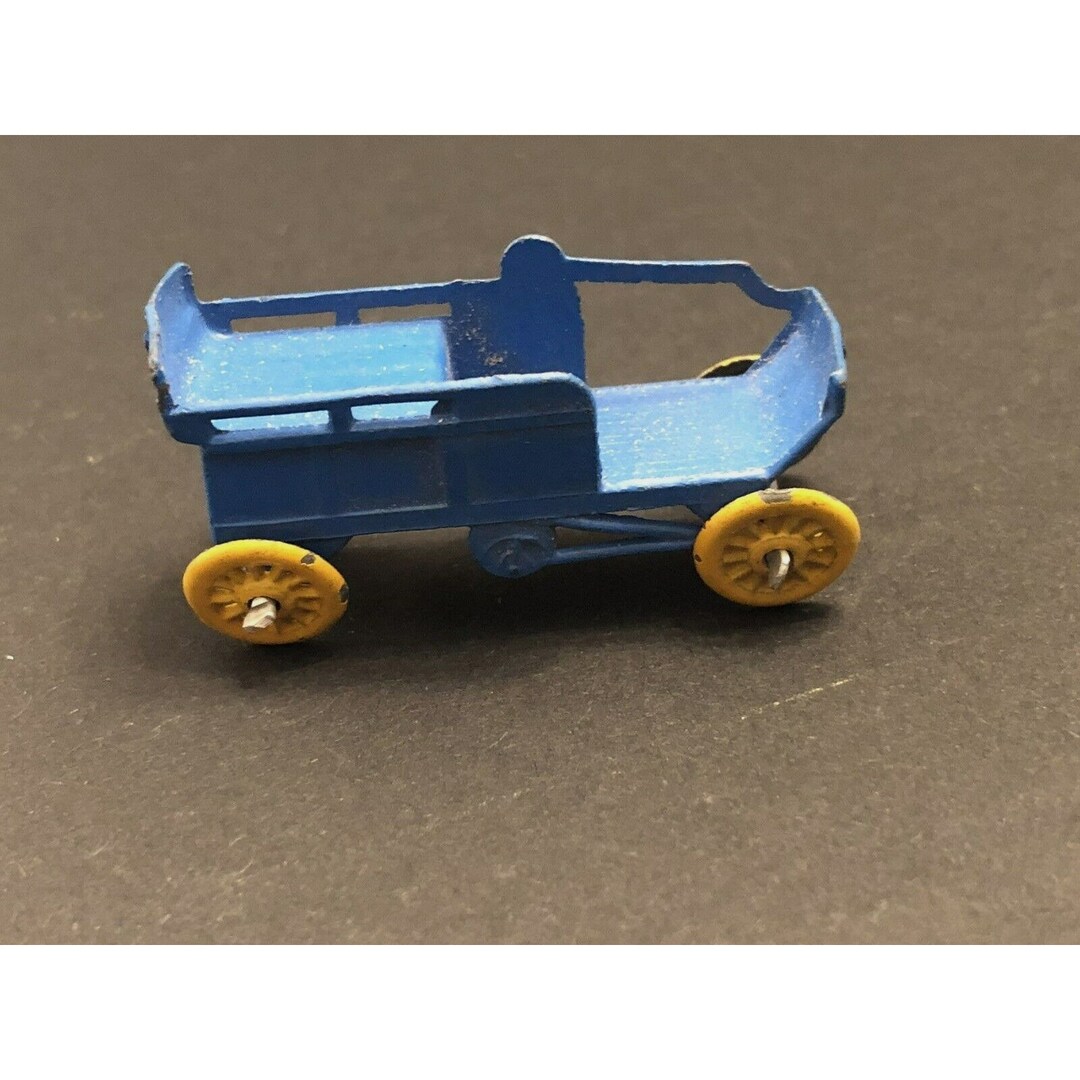 Vintage Japan Mini Micro Blue Diecast Stagecoach Car Early Automobile ...