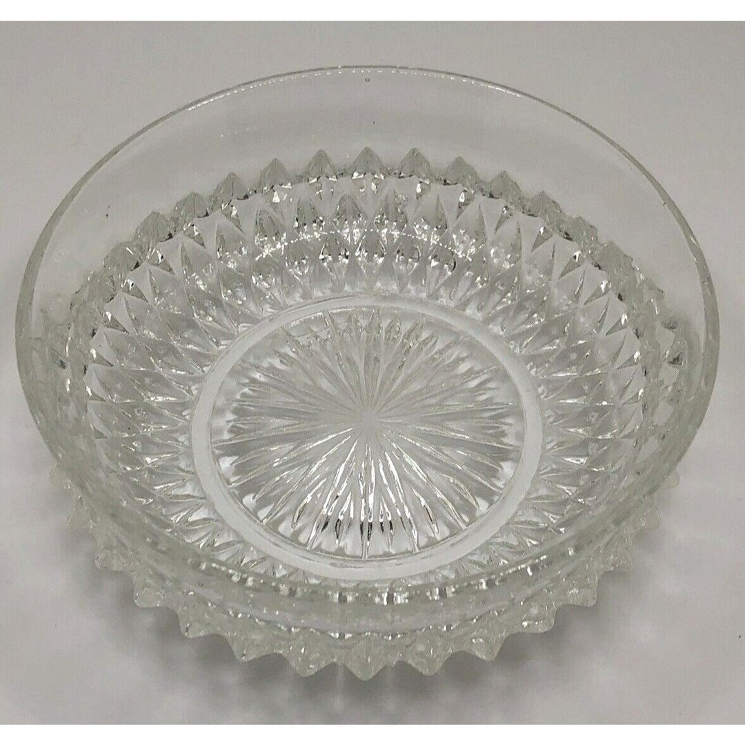 Vintage Indiana Glass Diamond Point Bowl: Candy, Nuts, Trinket Dish - Etsy