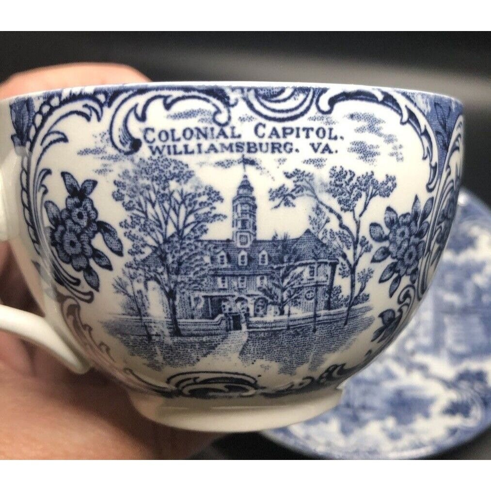 Jonroth Old English Staffordshire Ware Historic Williamsburg VA Cup ...