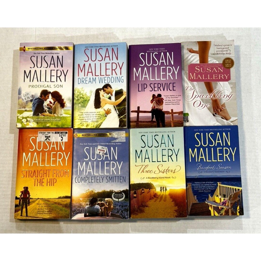 Susan Mallery 8 Book Lot Lip Barefoot Dream Sisters Smitten Son ...