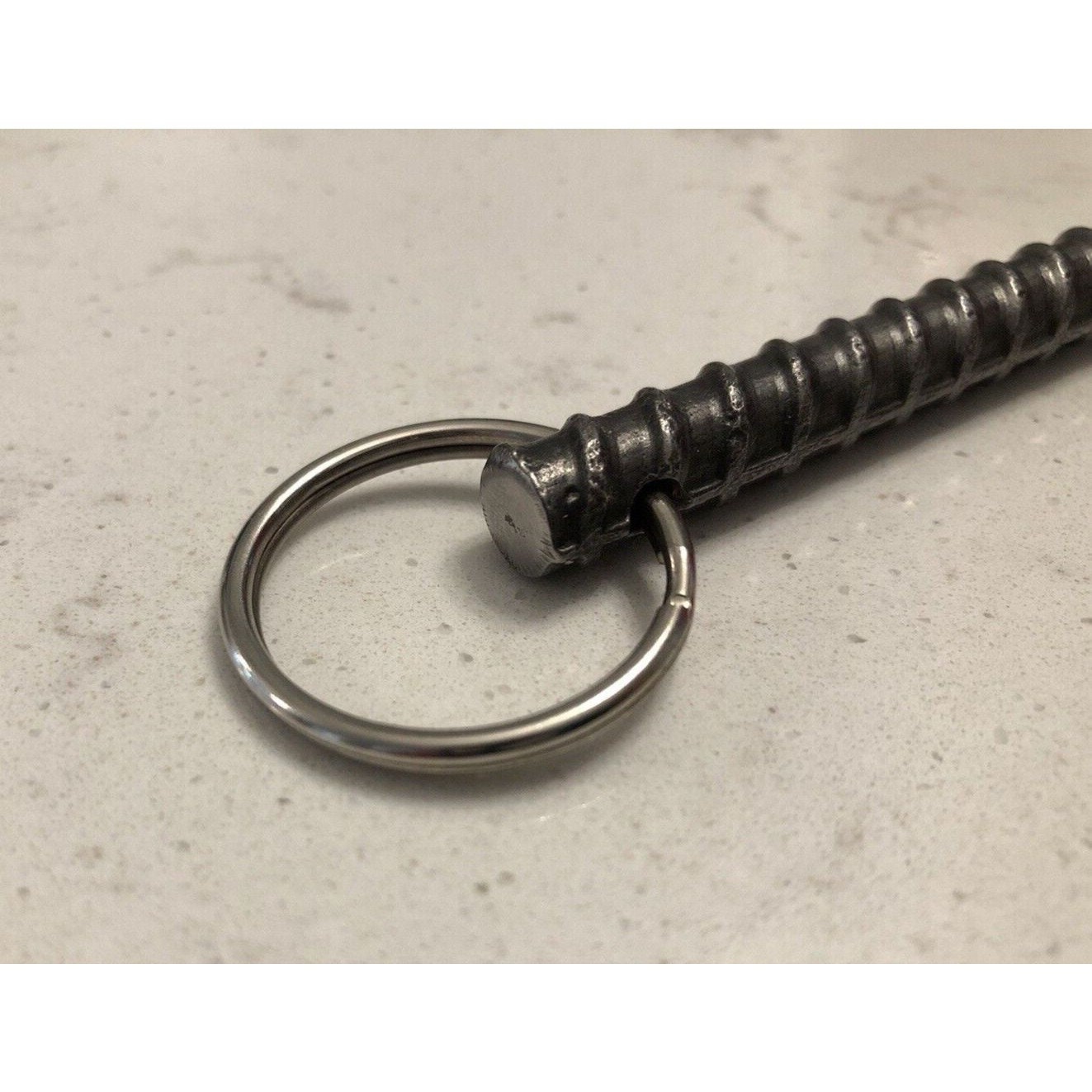 Rebar Keychain With Keyring Safety Construction Engineer White Elephant ...
