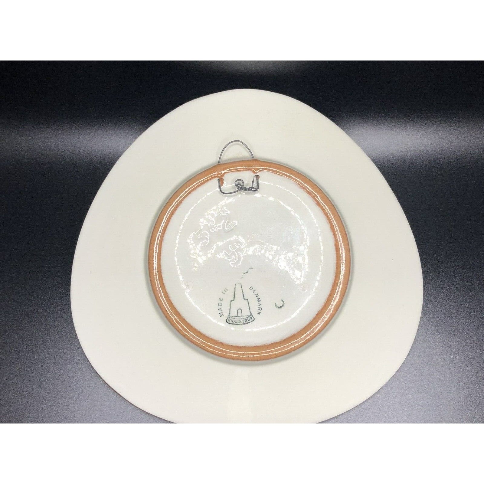 Vintage MCM Knabstrup Danish Pottery Plaque STORM P Robert Storm ...