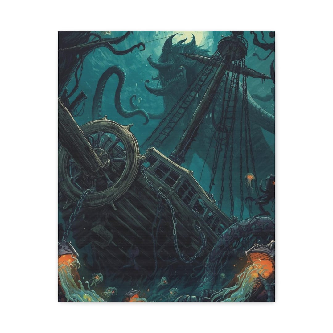 Underwater Adventure Canvas Print: Ocean Nautical Wall Art - Etsy
