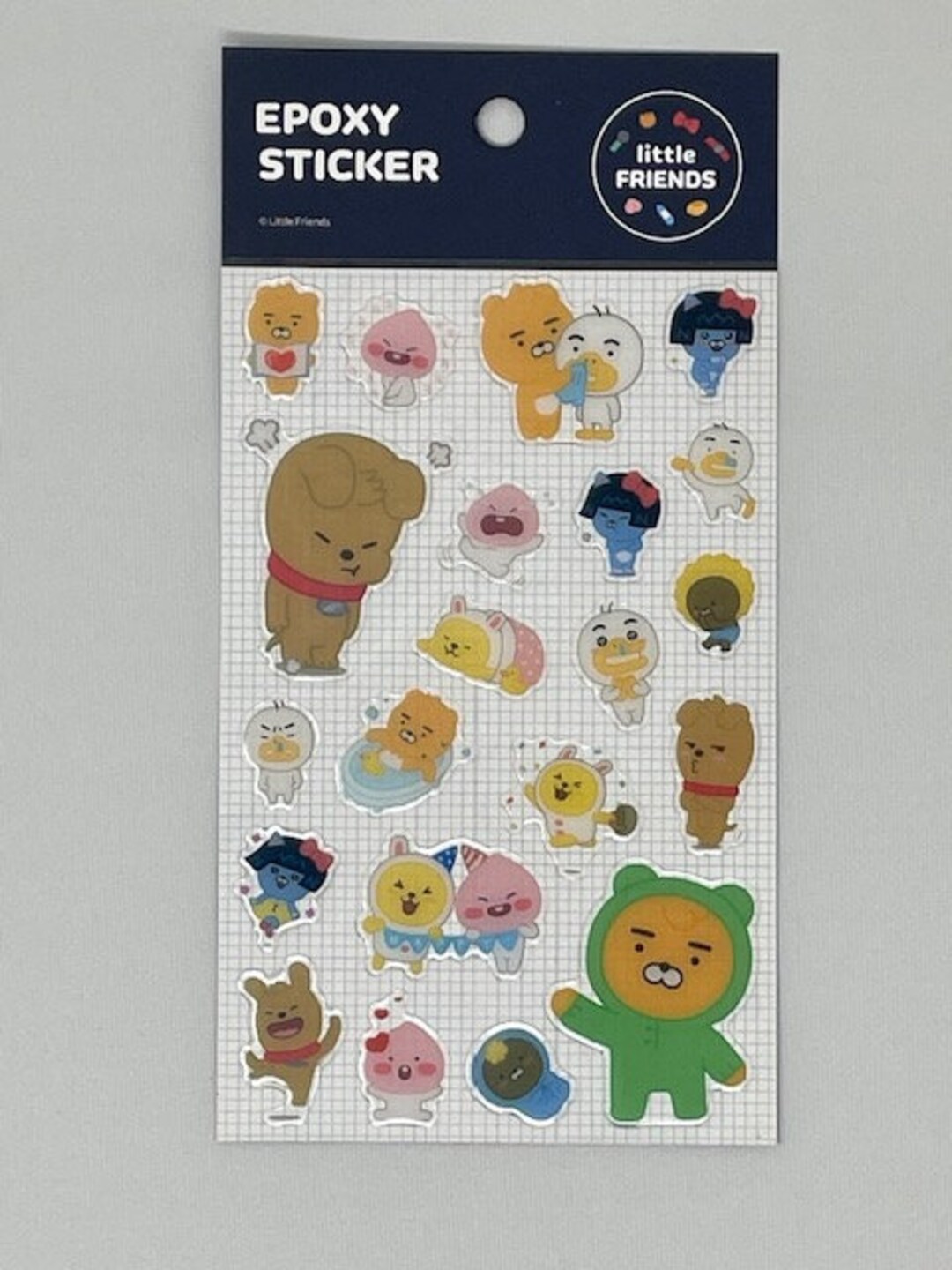 Kakao Friends Epoxy Sticker - Little Friends - Etsy