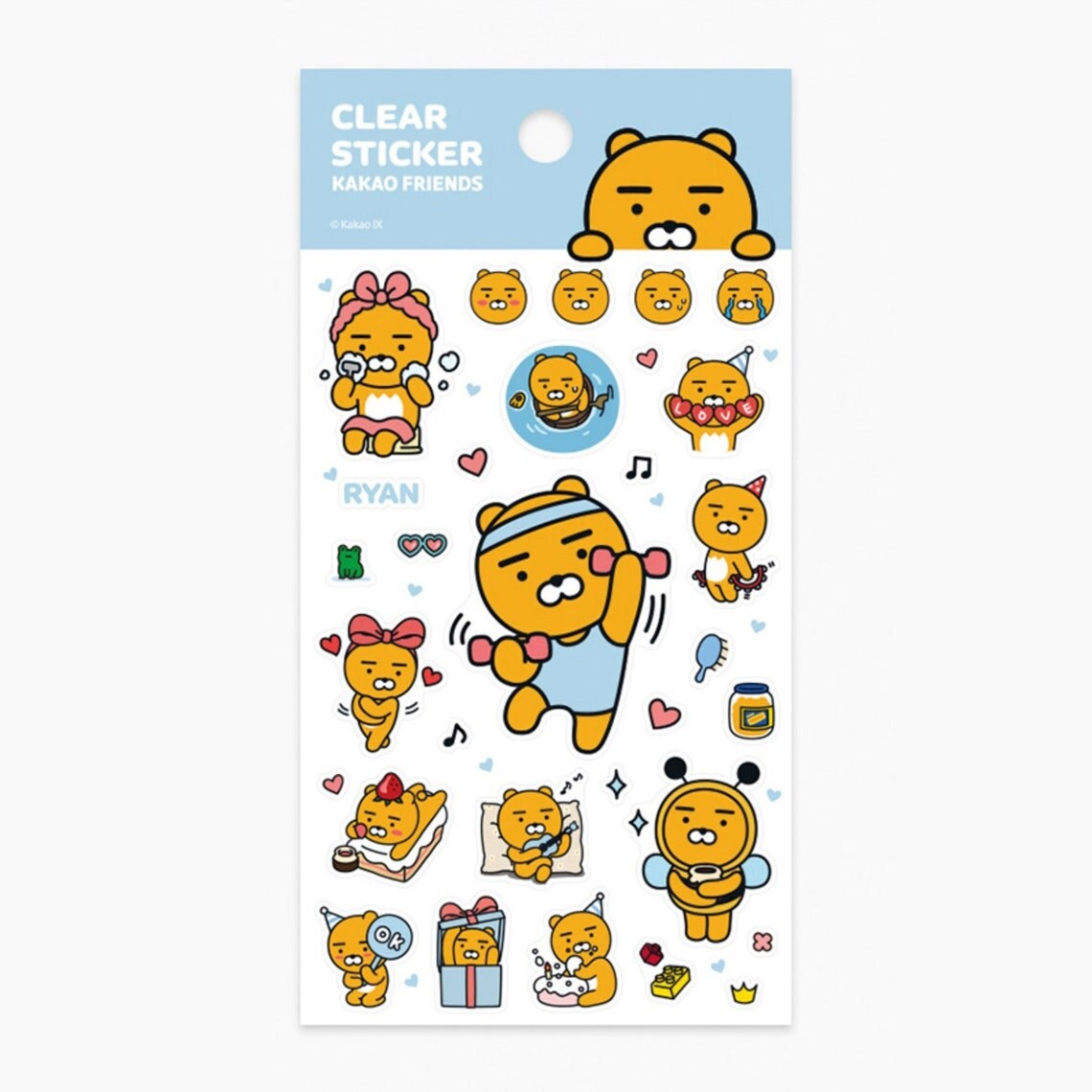 Kakao Friends Clear Sticker - Little Friends - Etsy