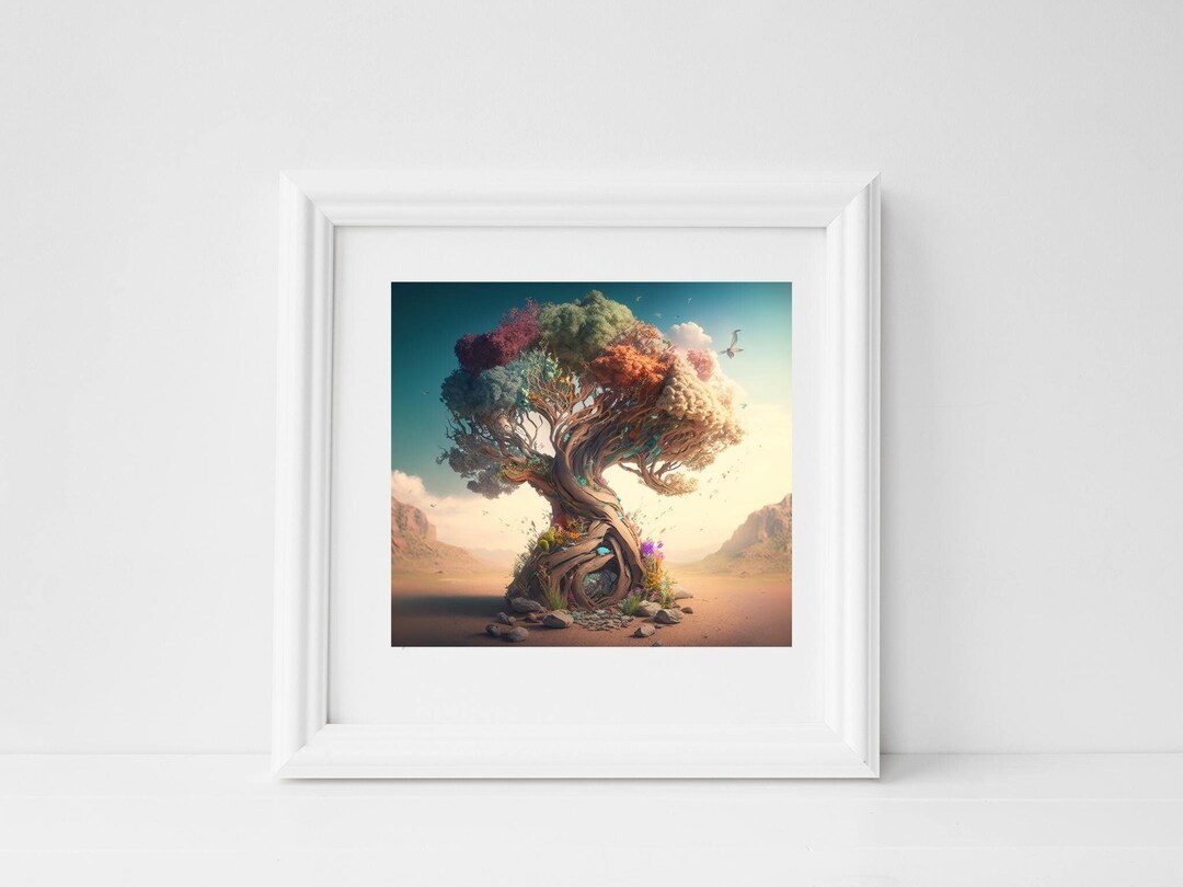 Hyper-detailed Tree of Life Illustration Digital Download AI Art Piece ...
