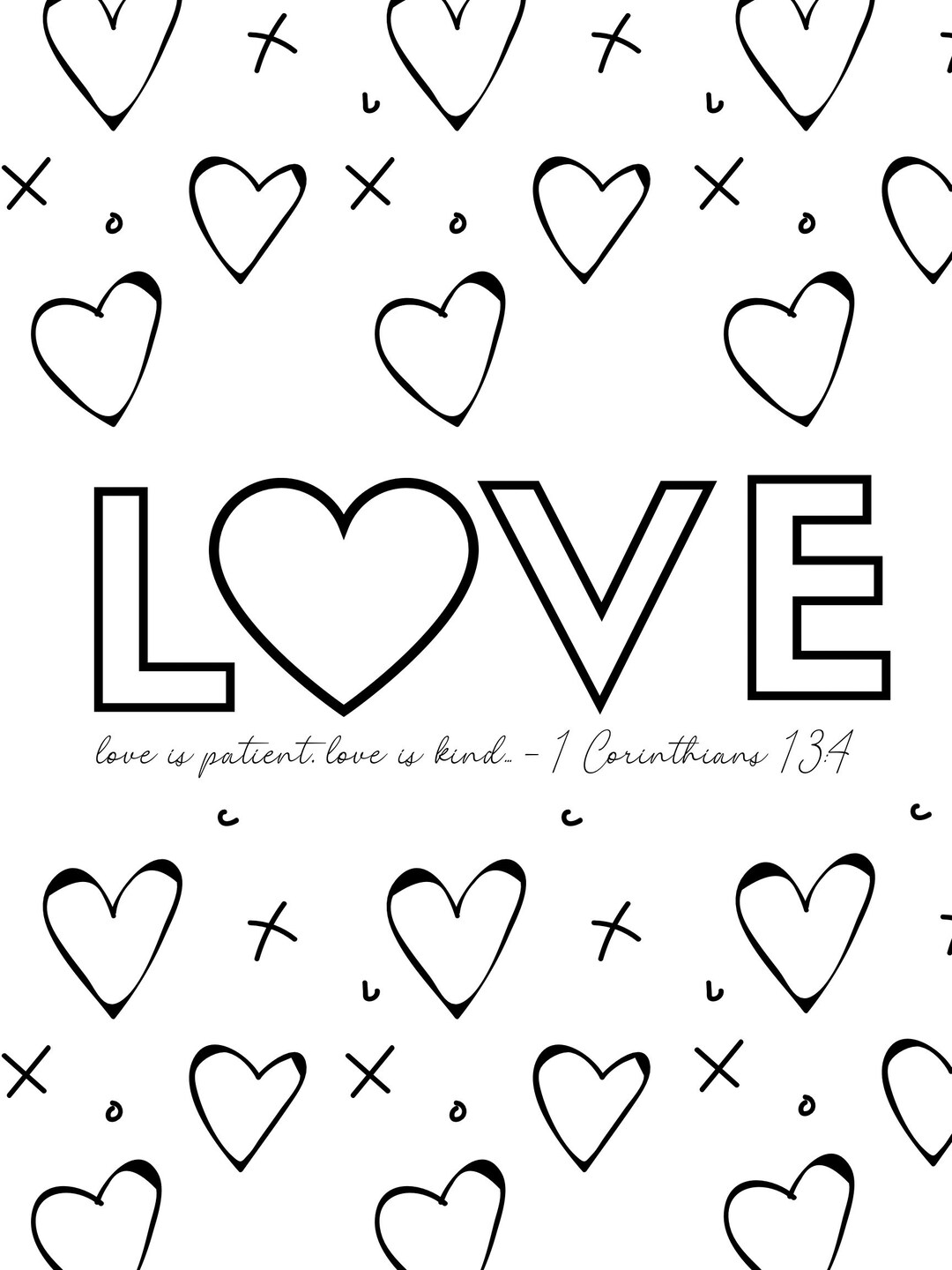Valentine’s Day - Coloring Sheet - Christian - Bible Verses - Scripture ...
