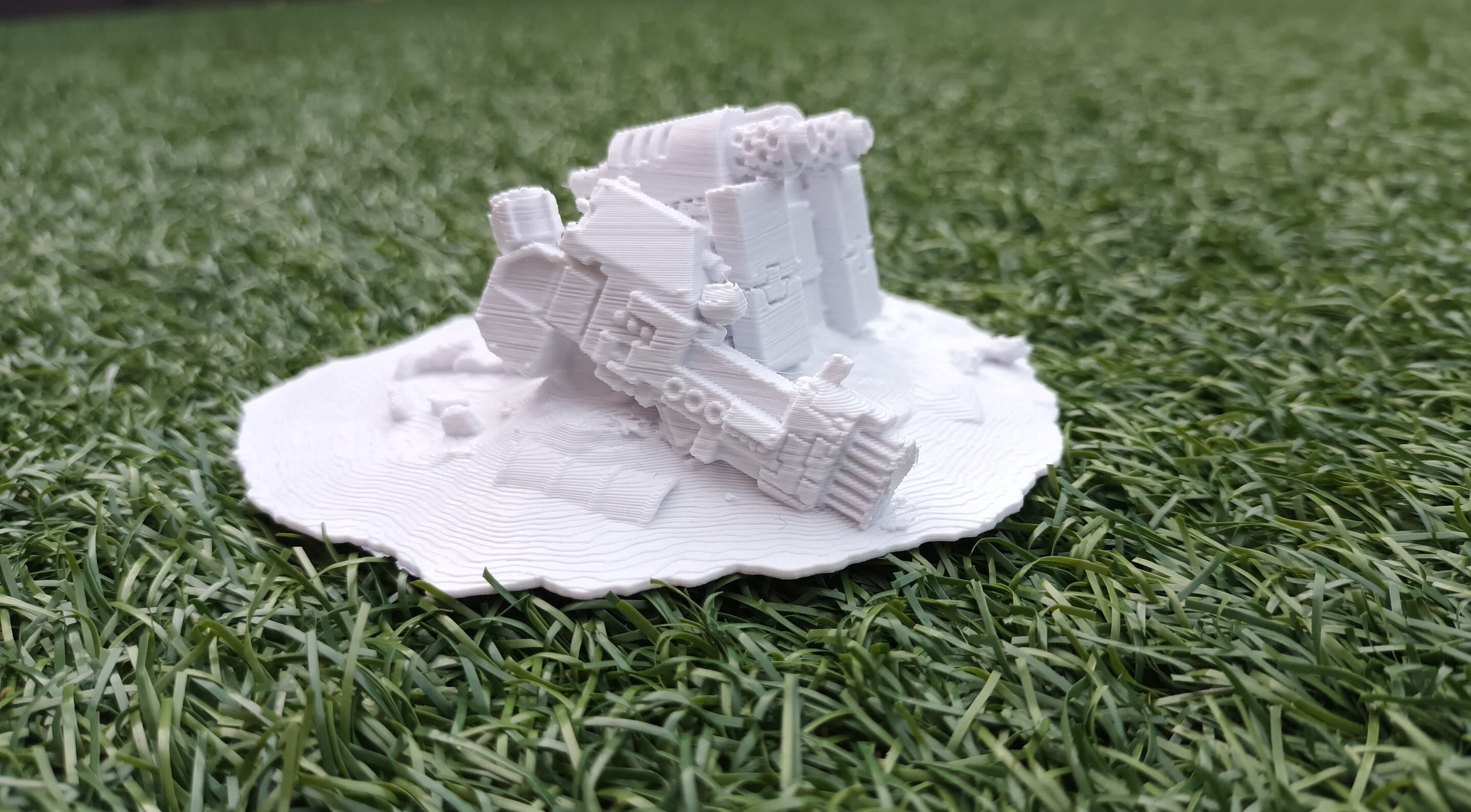 3D Printed Destroyed Dreadnought for 28mm Tabletop Miniature Wargaming ...