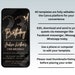 23rd Birthday Party Invitation, Black Gold Number Invite, for Men ...