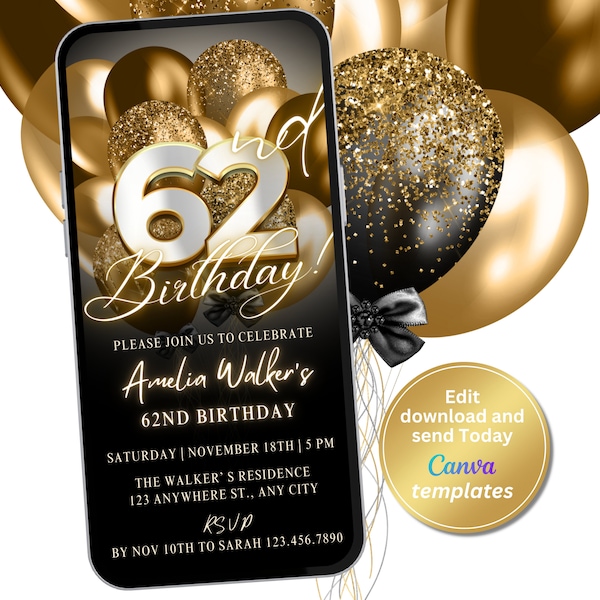 62nd Birthday - Etsy