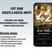 Digital 42nd Birthday Party Invitation Black Gold Invite - Etsy