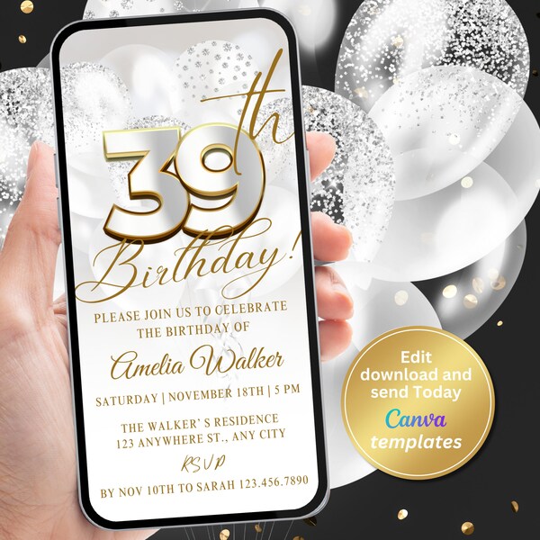 39th Birthday - Etsy UK