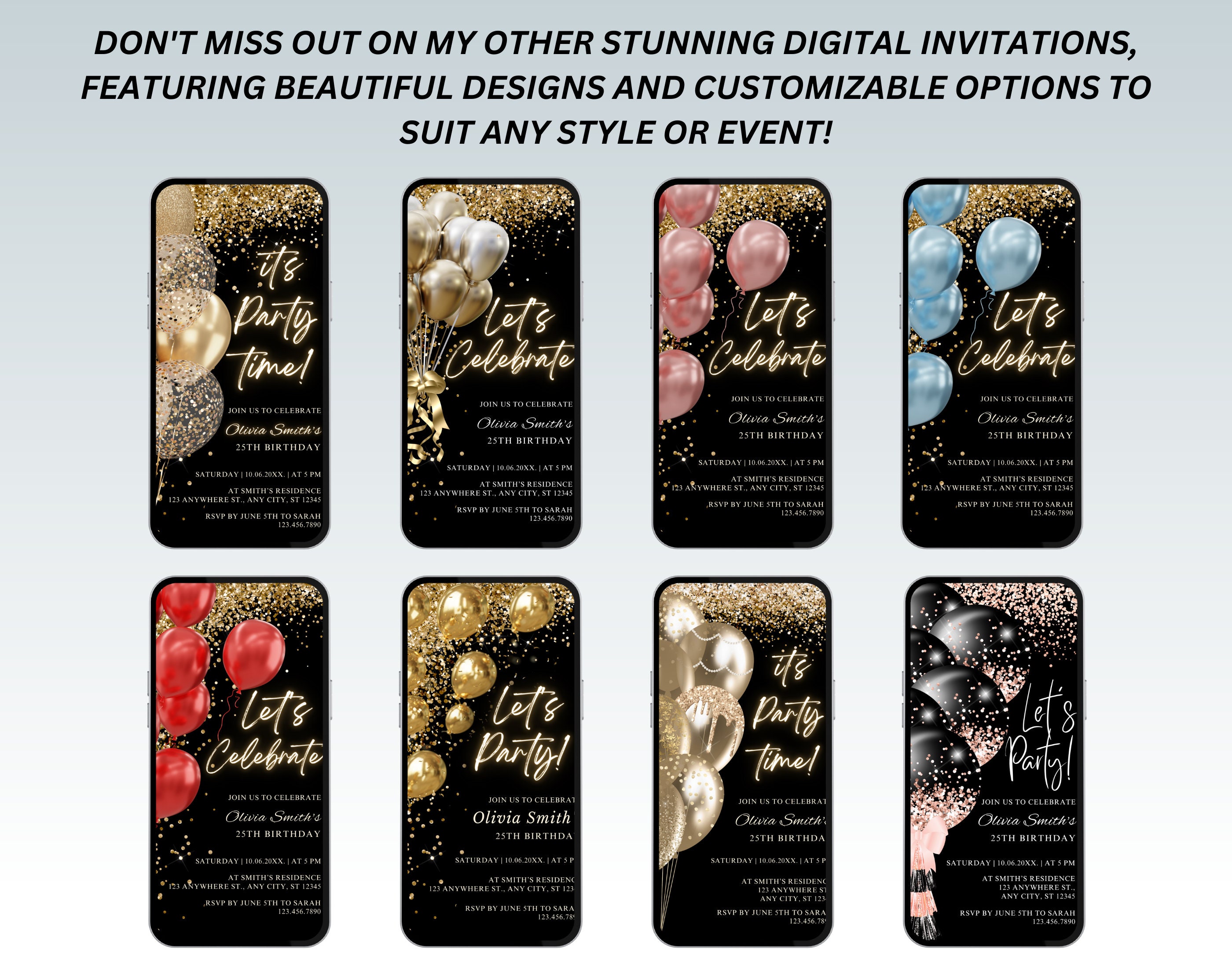 Elegant 75th Birthday Invitation Diamond 75th With Diamonds Birthday