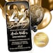 Digital 42nd Birthday Party Invitation Black Gold Invite - Etsy