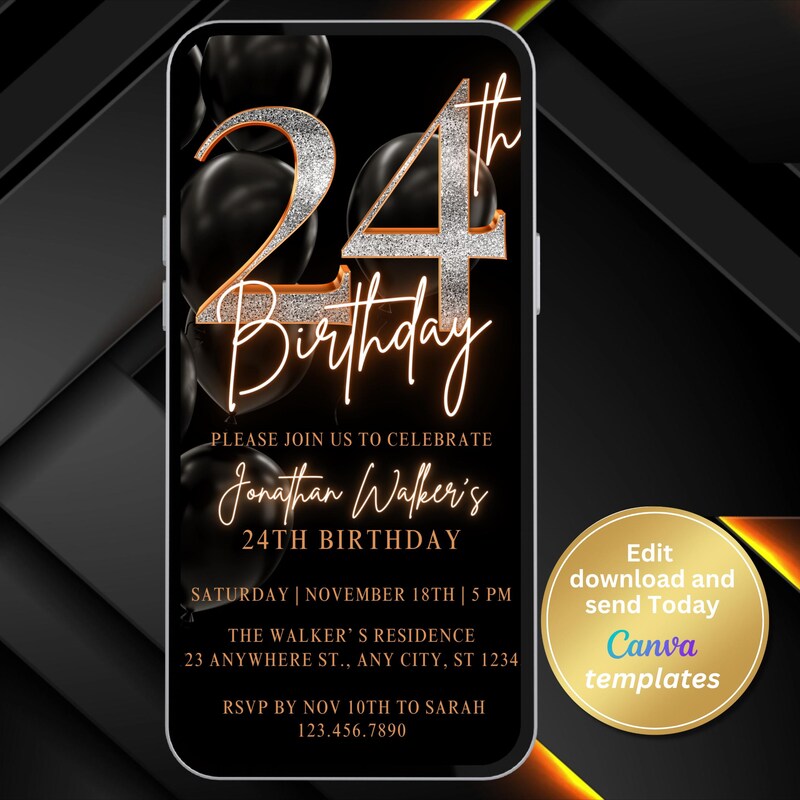 24th Birthday - Etsy