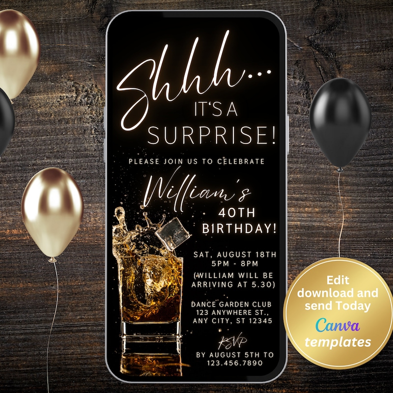 Men Birthday Invite - Etsy