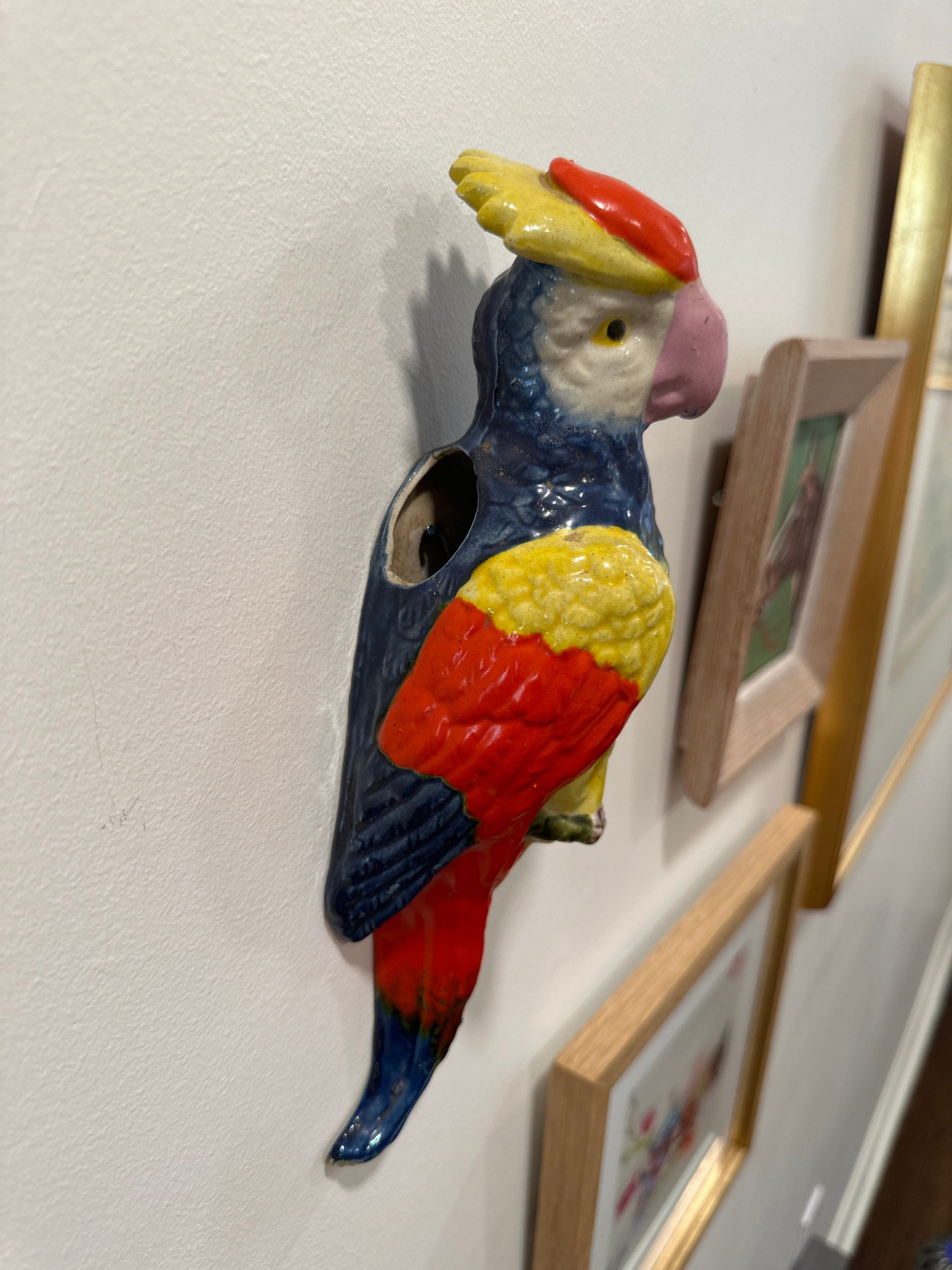 Vintage Japanese Parrot Planter Wall Hanging - Etsy