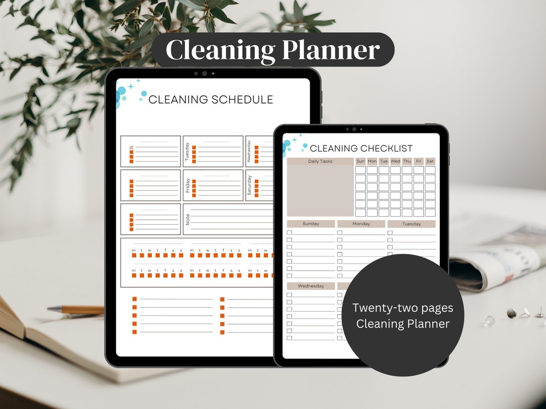 Comprehensive Cleaning Planner for Home Organization - Daily, Weekly ...