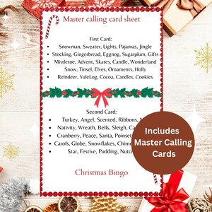 50 Christmas Bingo Cards, Printable Christmas Bingo Game for Kids ...