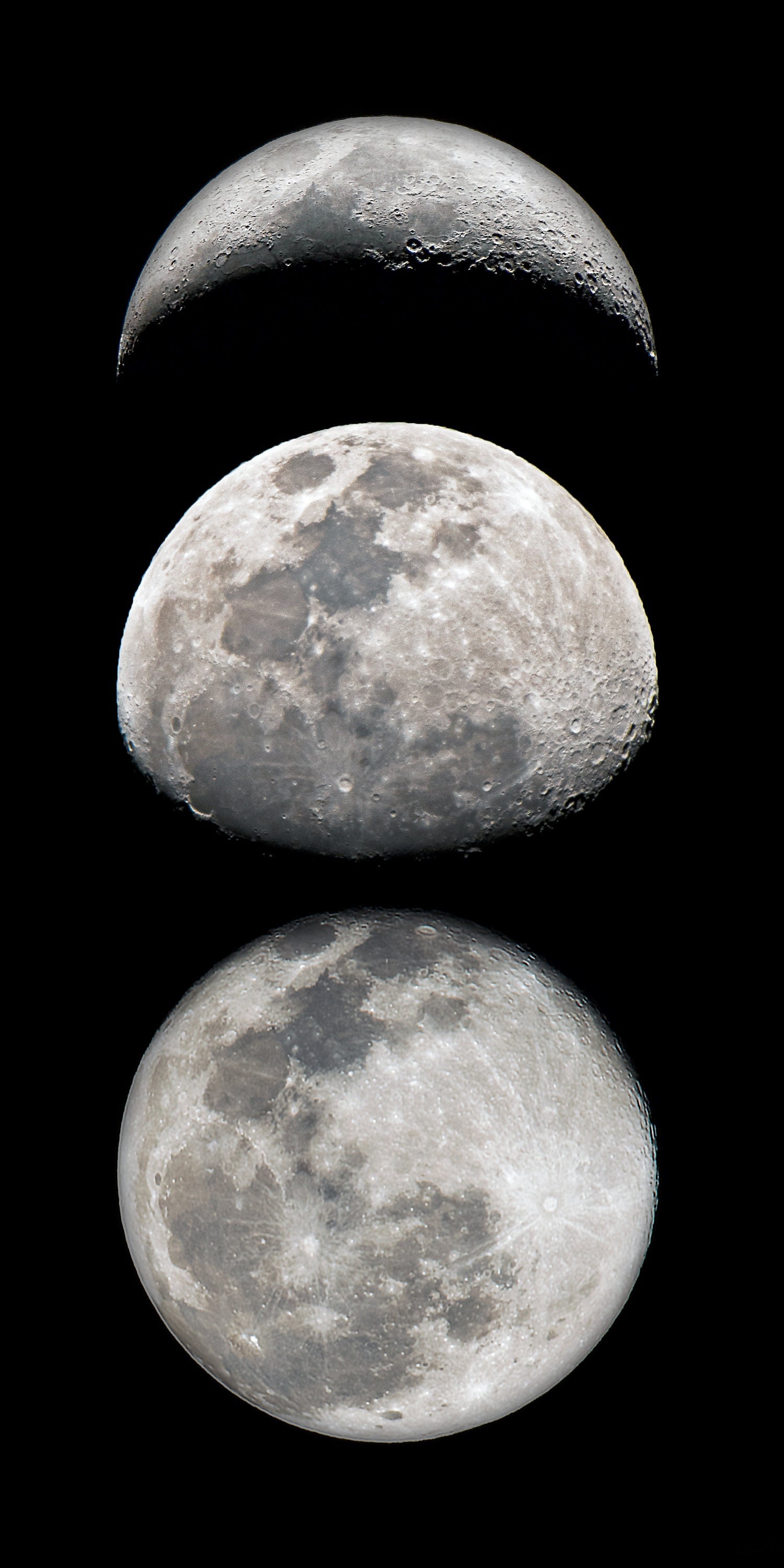 Three Moon Phases - Etsy