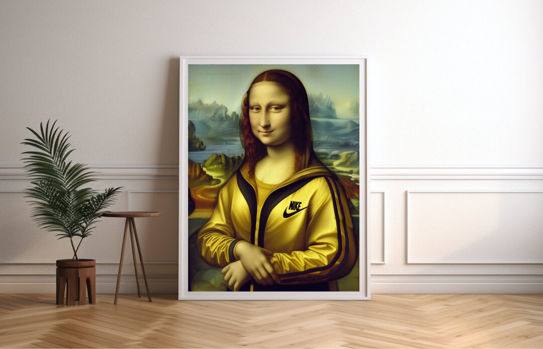 Mona Lisa Altered Art Painting, Digital Art, Trendy Wall Print ...