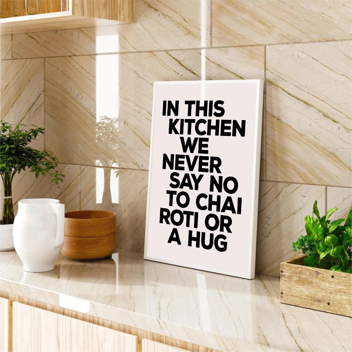 Chai Roti Kitchen Poster: Black & White Indian Food Art Print - Etsy