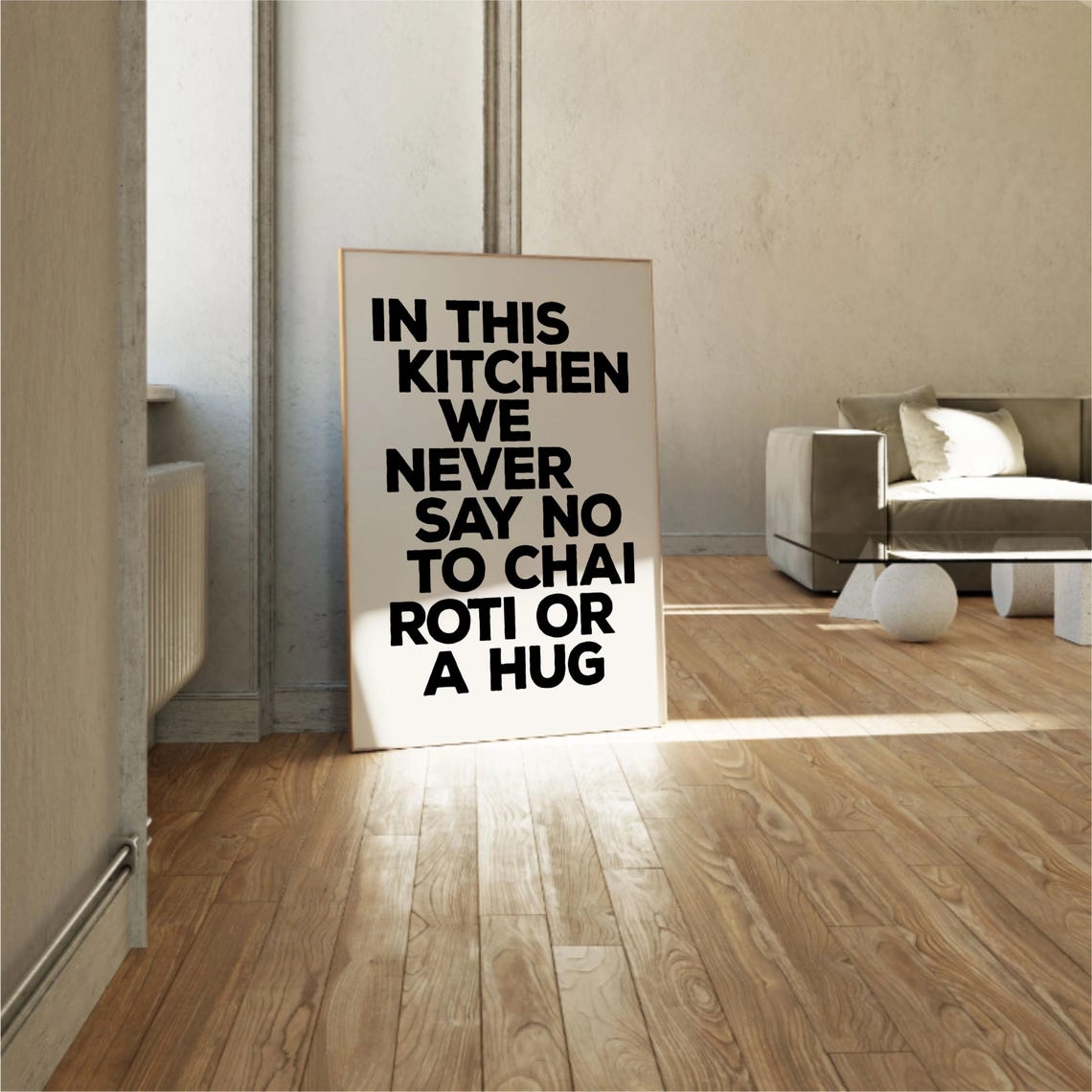 Chai Roti Kitchen Poster: Black & White Indian Food Art Print - Etsy