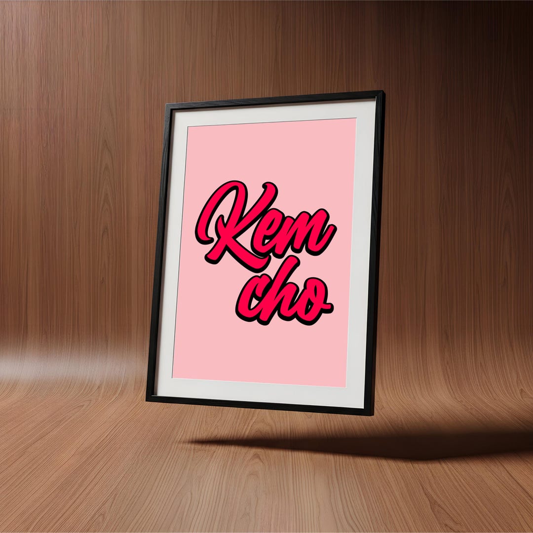 Kem Cho Gujarati Poster: Modern Indian Art, Desi (digital Download) - Etsy