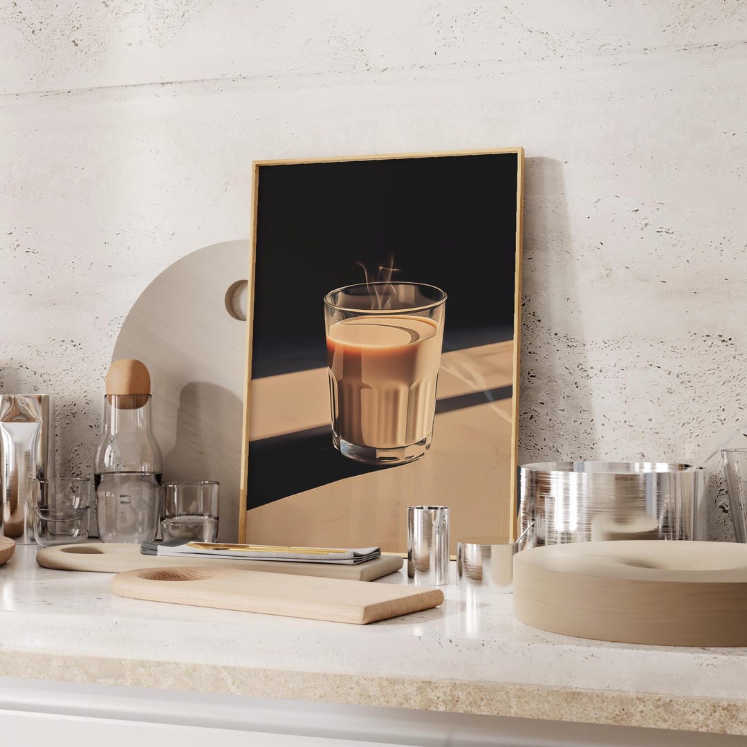 Indian Art Chai Poster, Digital Download - Chai Tea Illustration, Desi ...