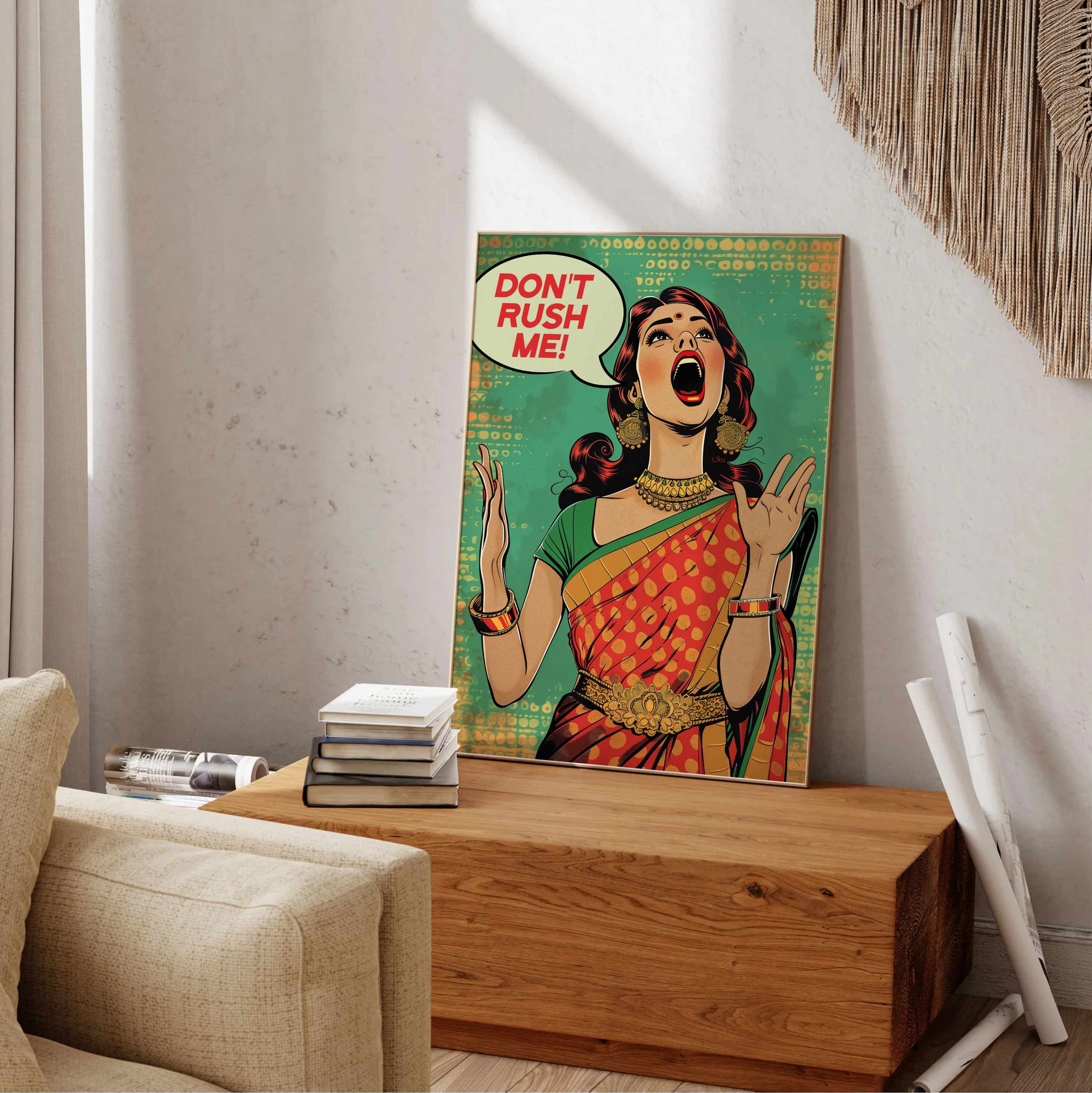 Indian Pop Art, Digital Download, Pop Art, Woman, Punjabi, Gujarati ...