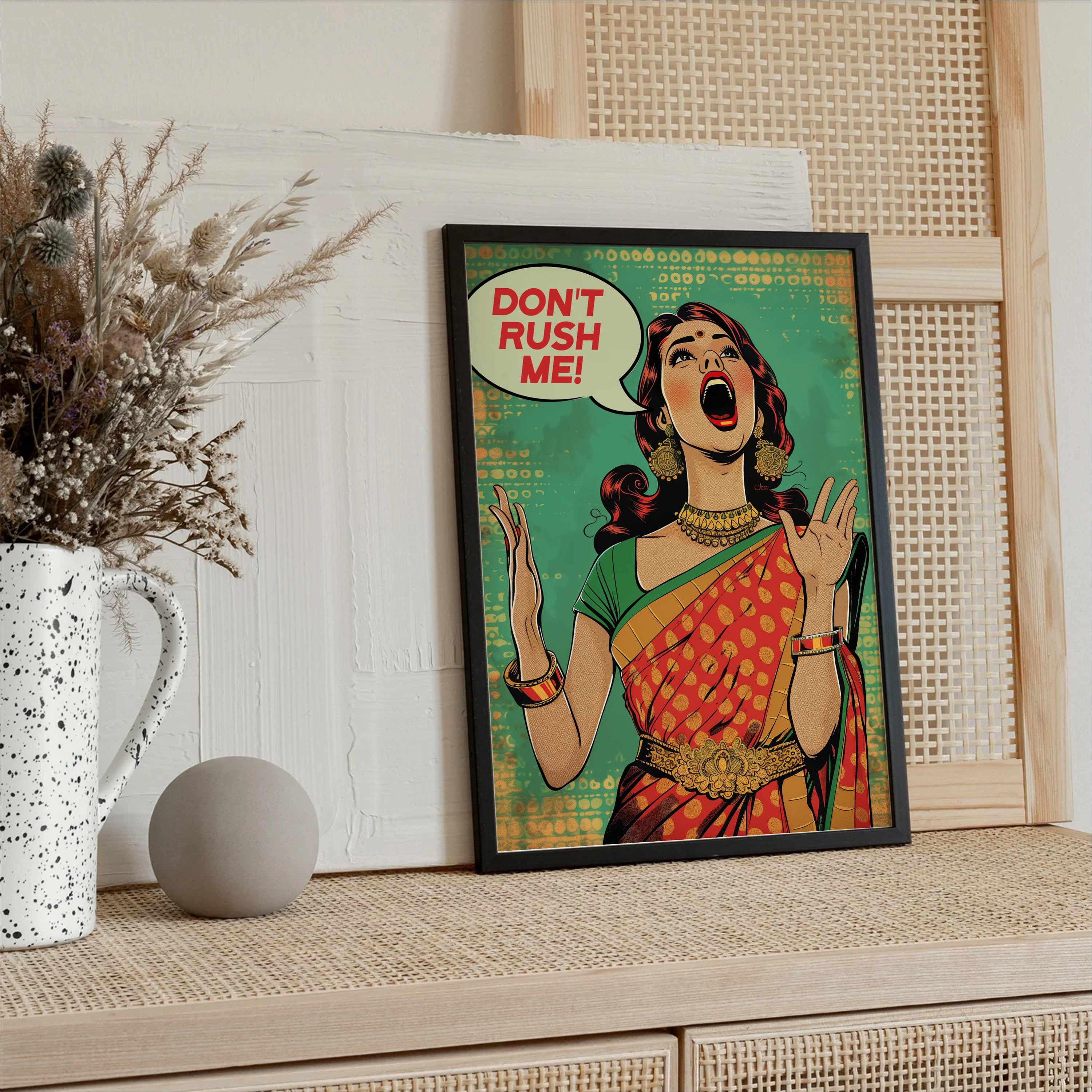 Indian Pop Art, Digital Download, Pop Art, Woman, Punjabi, Gujarati ...