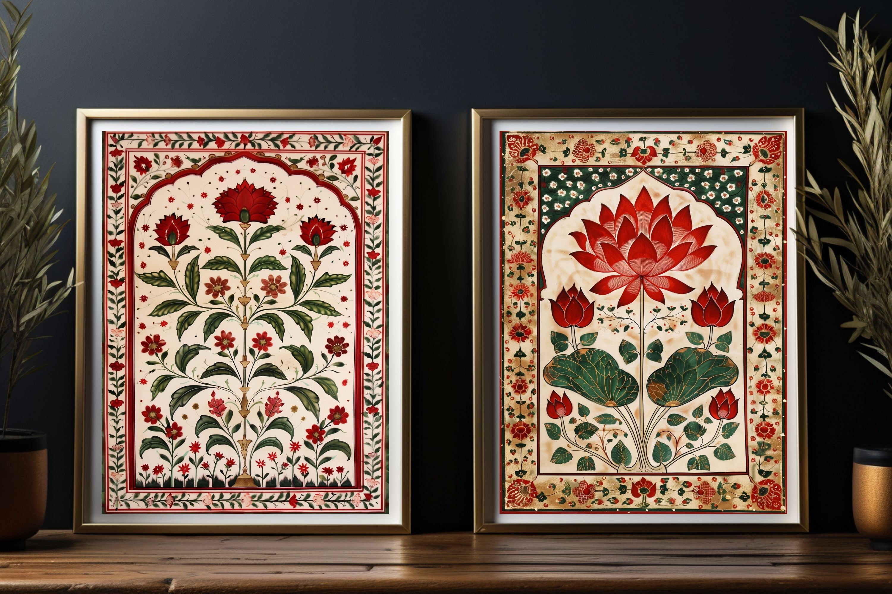 Indian Art Bundle — 14 Digital Prints, Modern Desi Gallery Wall Set - Etsy