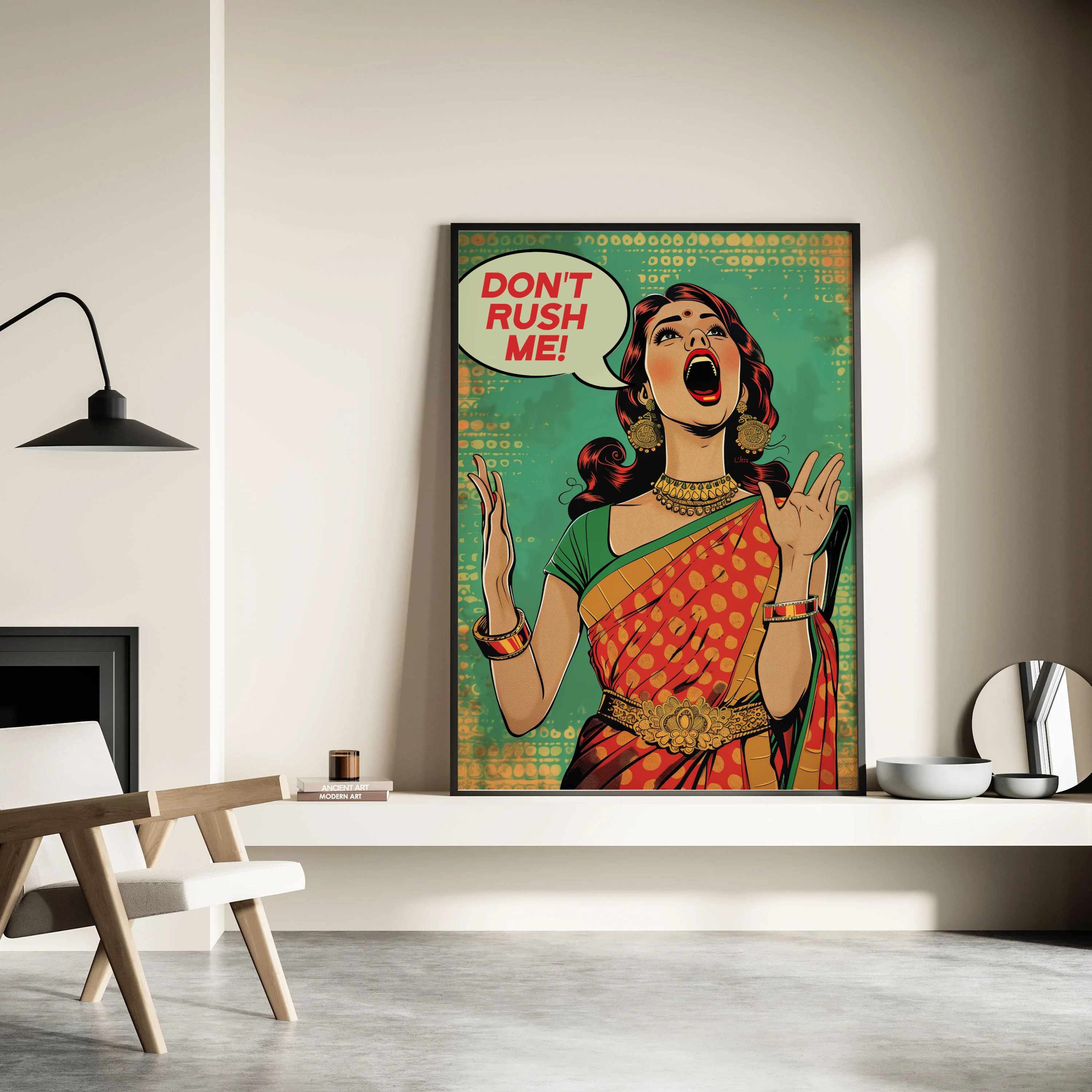 Indian Pop Art, Digital Download, Pop Art, Woman, Punjabi, Gujarati ...