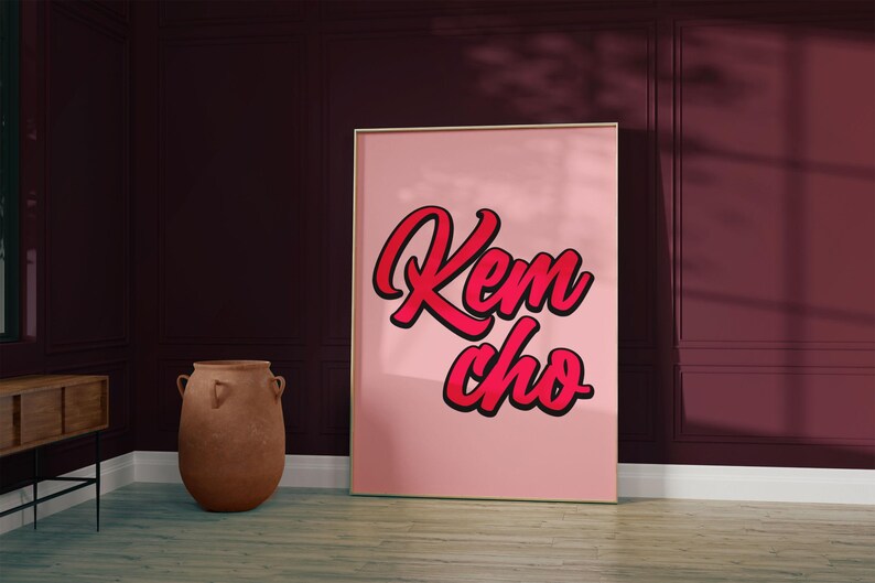 Kem Cho Gujarati Poster: Funny Indian Art (digital Download) - Etsy