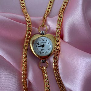 Gold Heart Watch Bracelet – the Perfect Valentine’s Day Gift! - Etsy